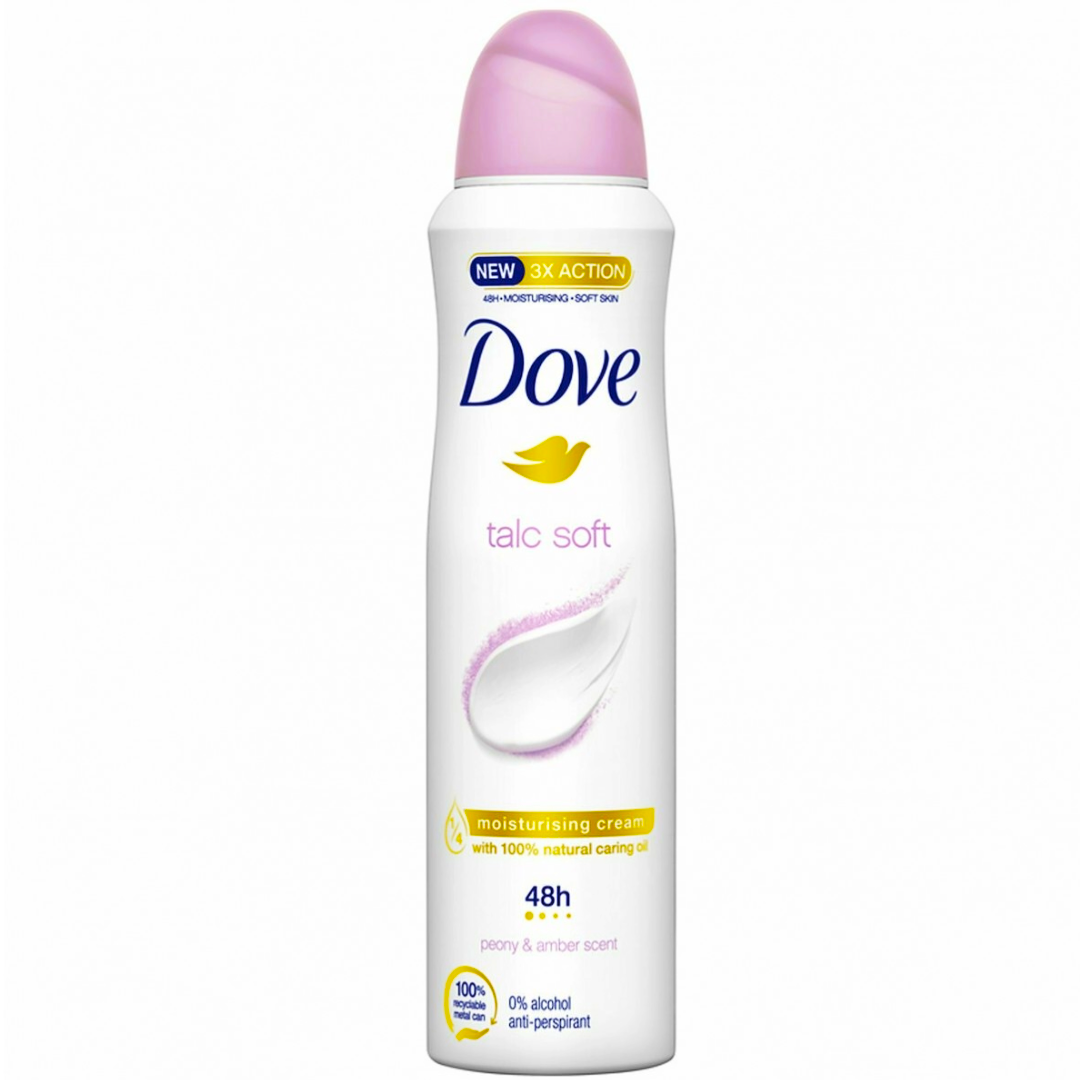DOVE DEZODORANS SPRAY TALC SOFT ROSSA 150 ml (Art.N 2585) - Italian Market