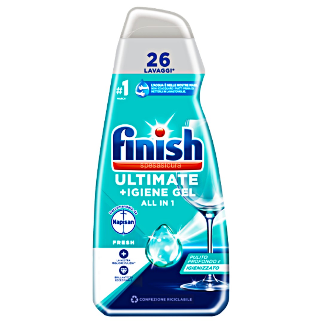 FINISH GEL ZA MAŠINSKO PRANJE POSUĐA ULTIMATE+NAPISAN DEZINFEKCIJA 560 ...